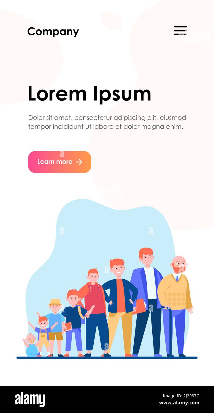 Evolution of man age generation hi-res stock photography and images - Alamy