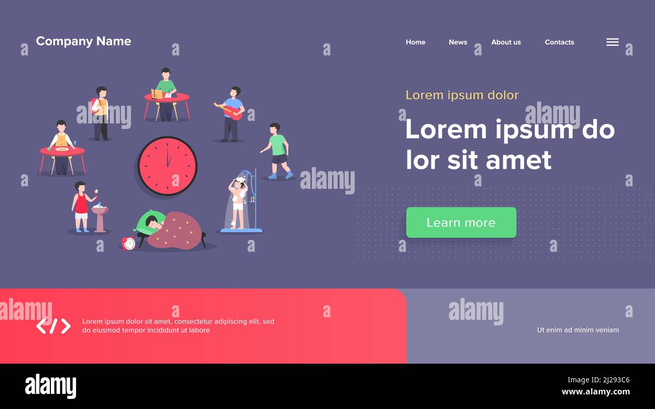 Daily routine, clock hi-res stock photography and images - Alamy