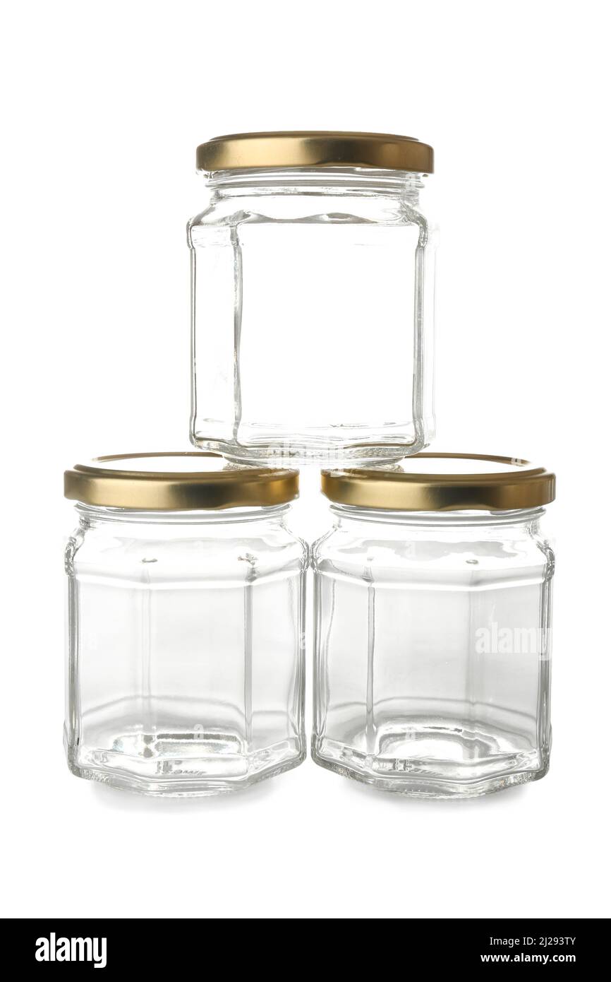 Stack of jars Cut Out Stock Images & Pictures - Alamy