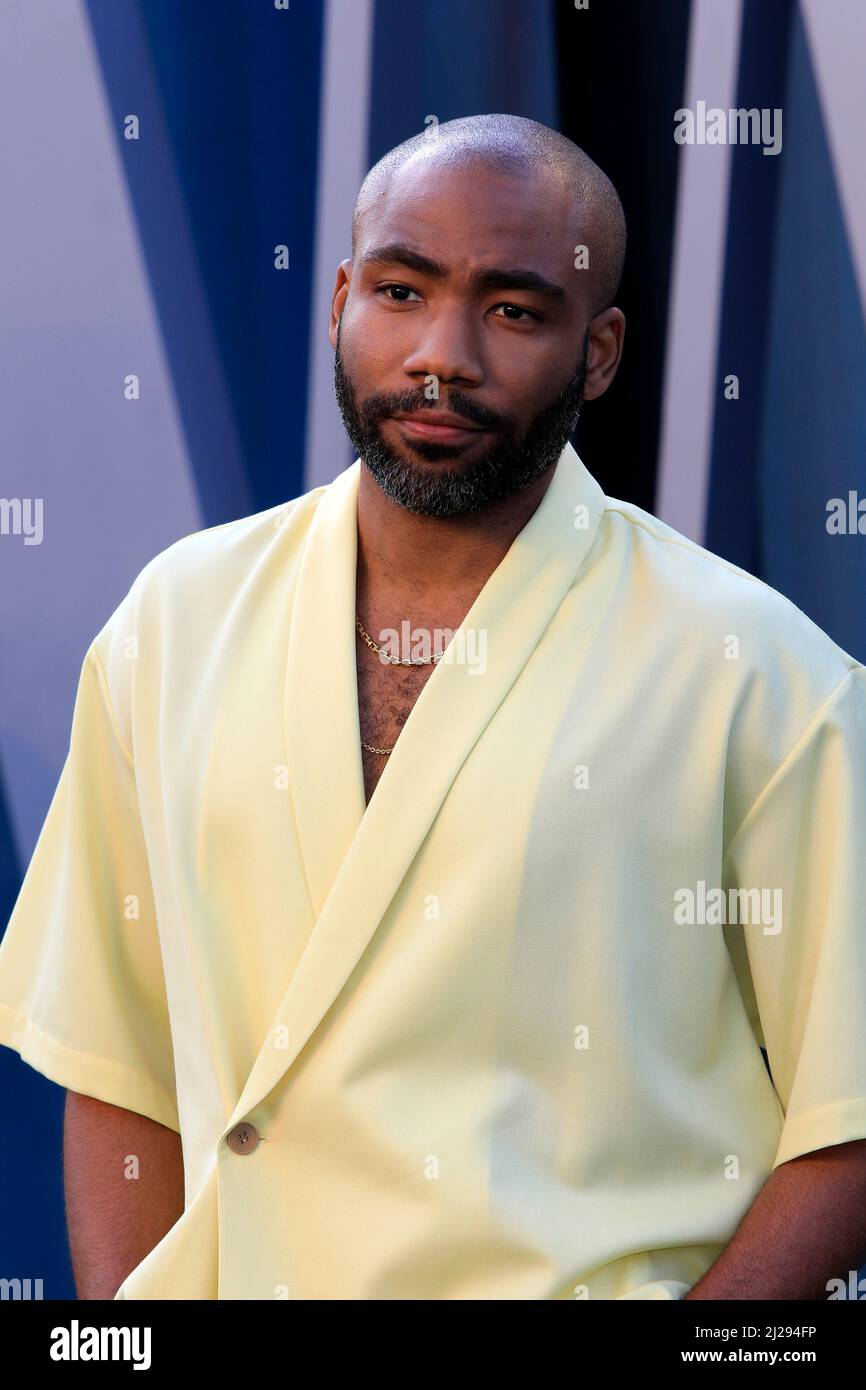LOS ANGELES - MAR 27: Donald Glover at the Vanity Fair Oscar Party at ...