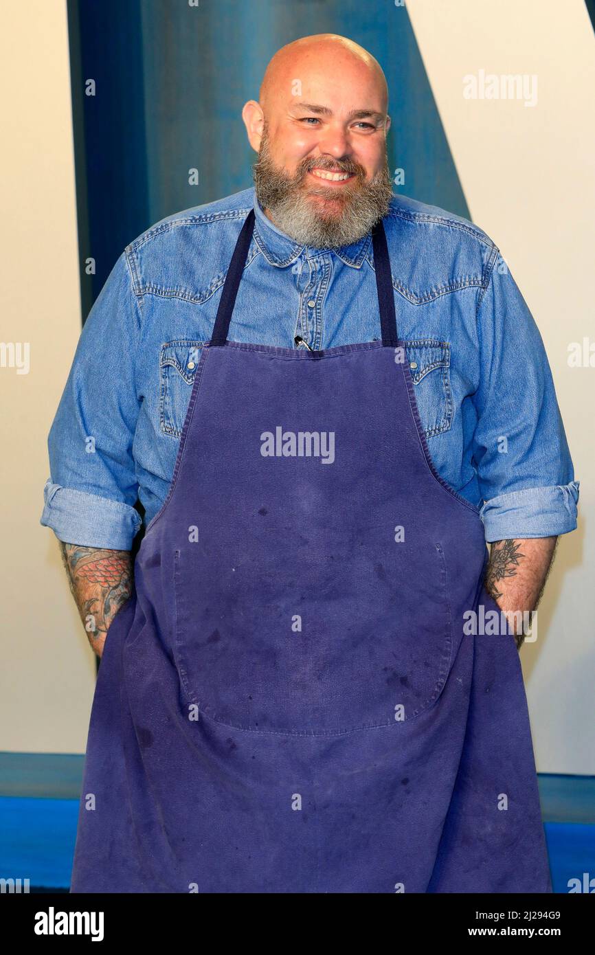 LOS ANGELES - MAR 27: Chef Evan Funke at the Vanity Fair Oscar Party at ...