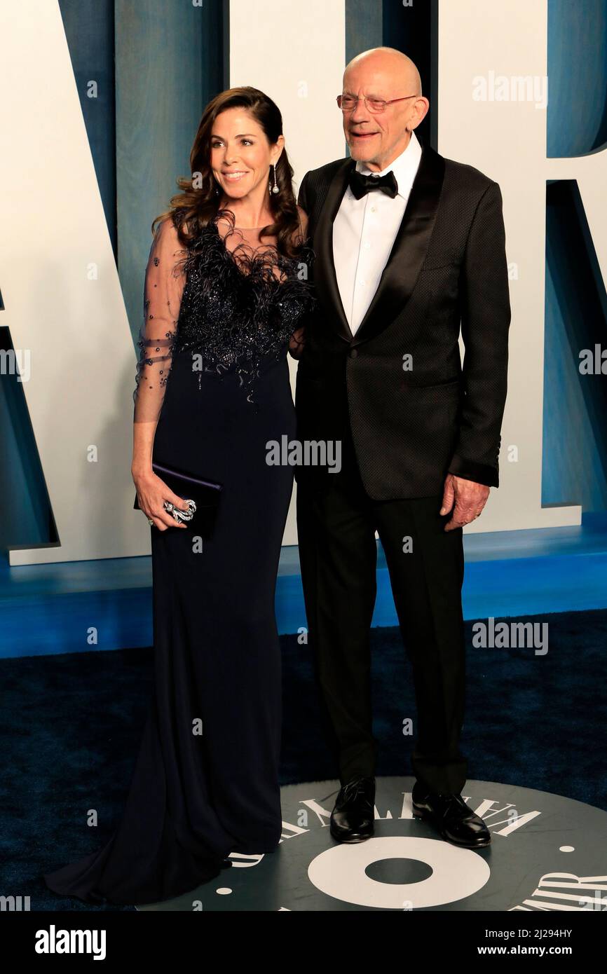 LOS ANGELES - MAR 27: Lisa Lloyd, Christopher Lloyd at the Vanity Fair ...