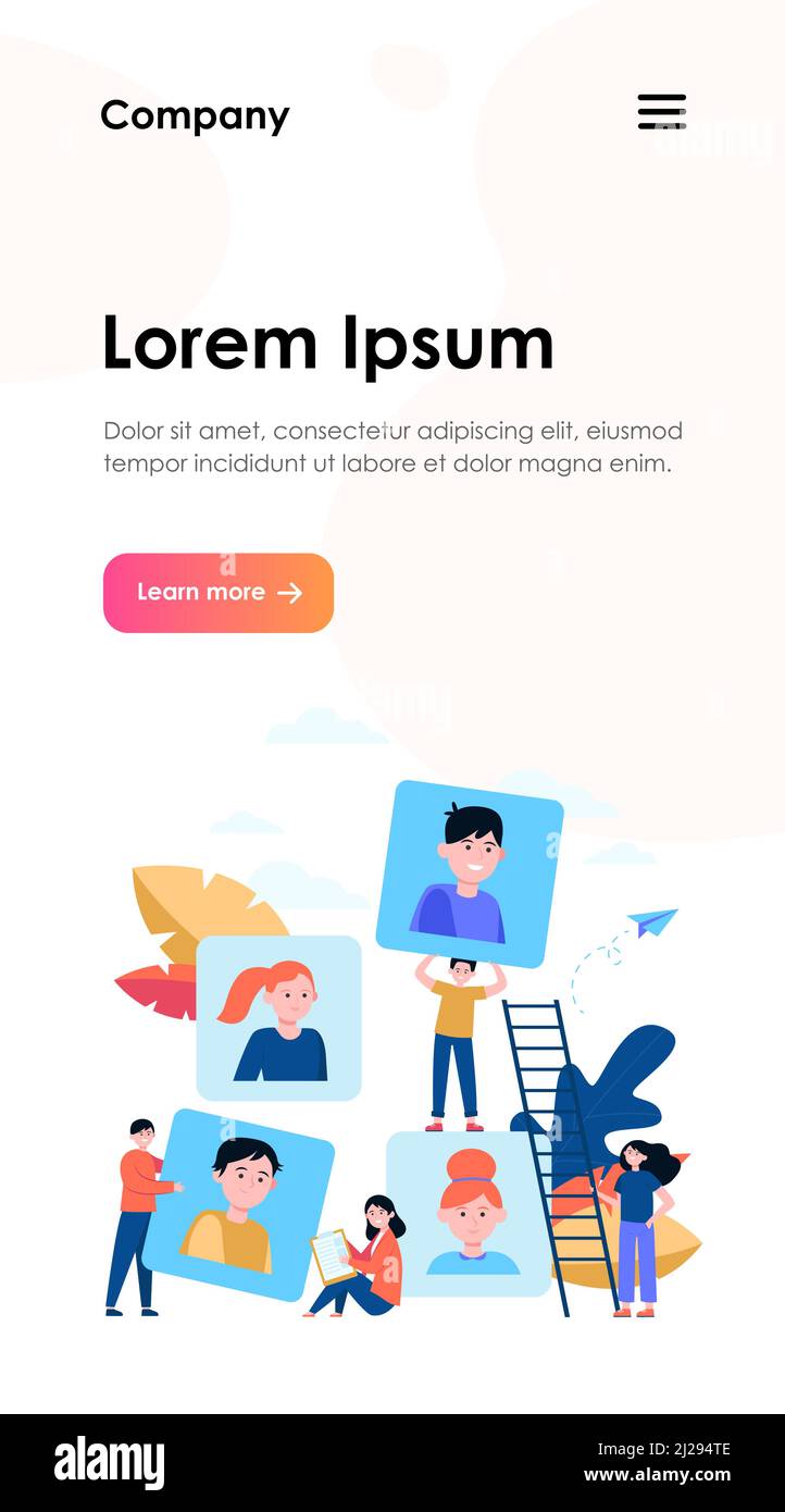 Recruit agency managers Stock Vector Images - Alamy