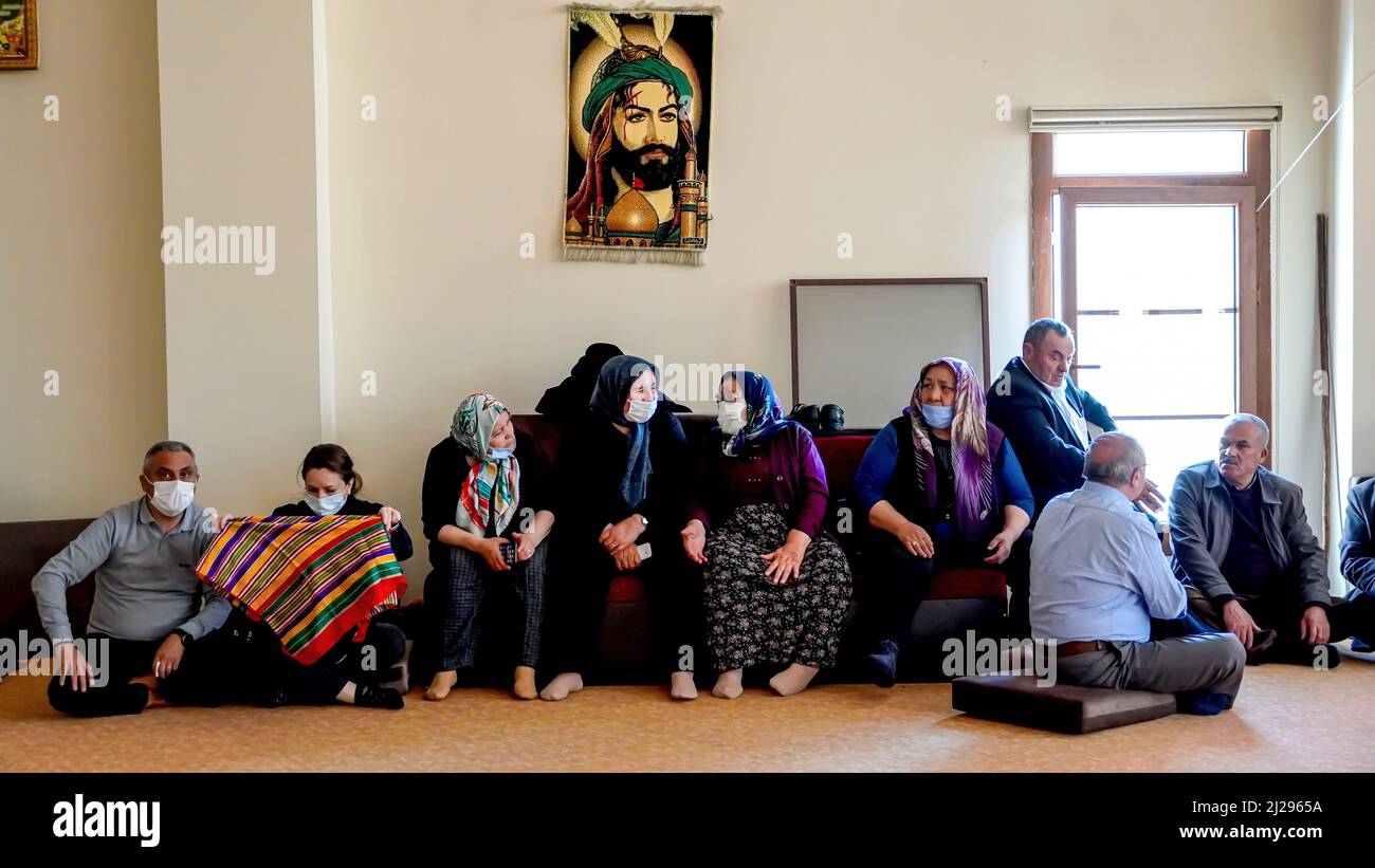 Izmir, Turkey. 26th Mar, 2022. Anatolian Alevi Muslims have gathered in ...
