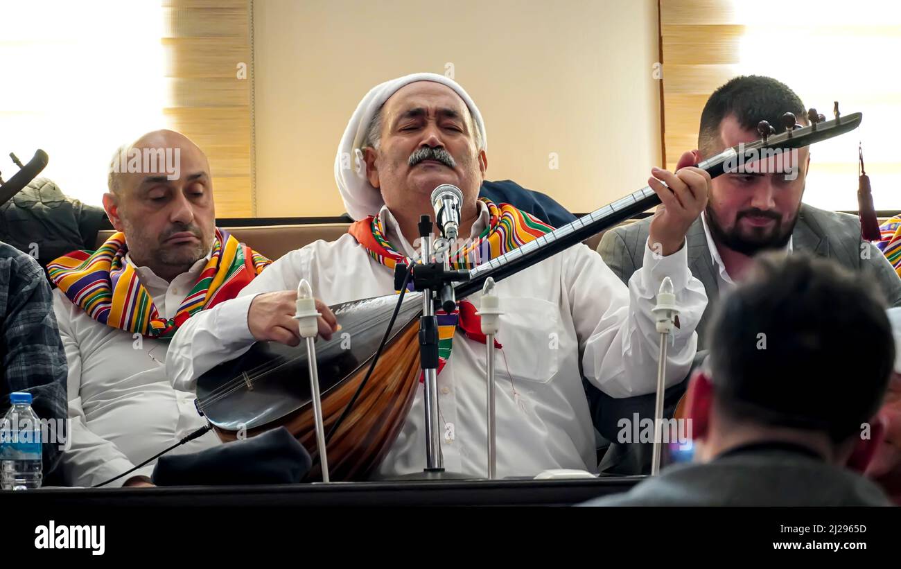 Izmir, Turkey. 26th Mar, 2022. Anatolian Alevi Muslims have gathered in ...