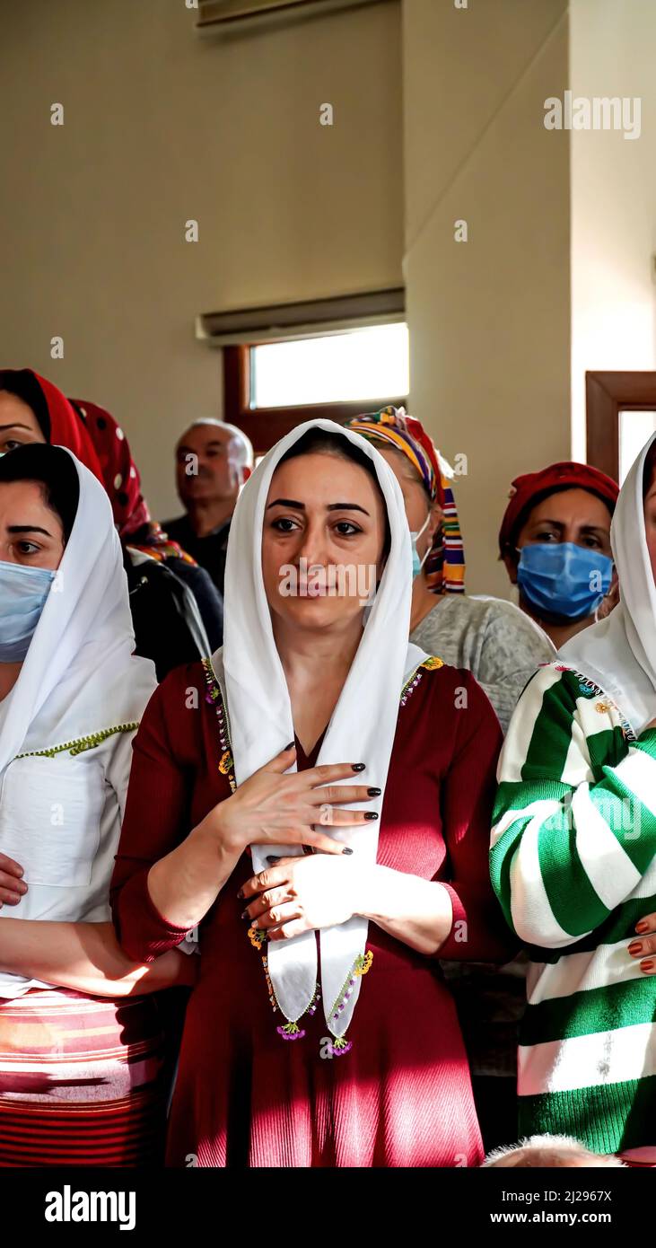 Izmir, Turkey. 26th Mar, 2022. Anatolian Alevi Muslims have gathered in ...
