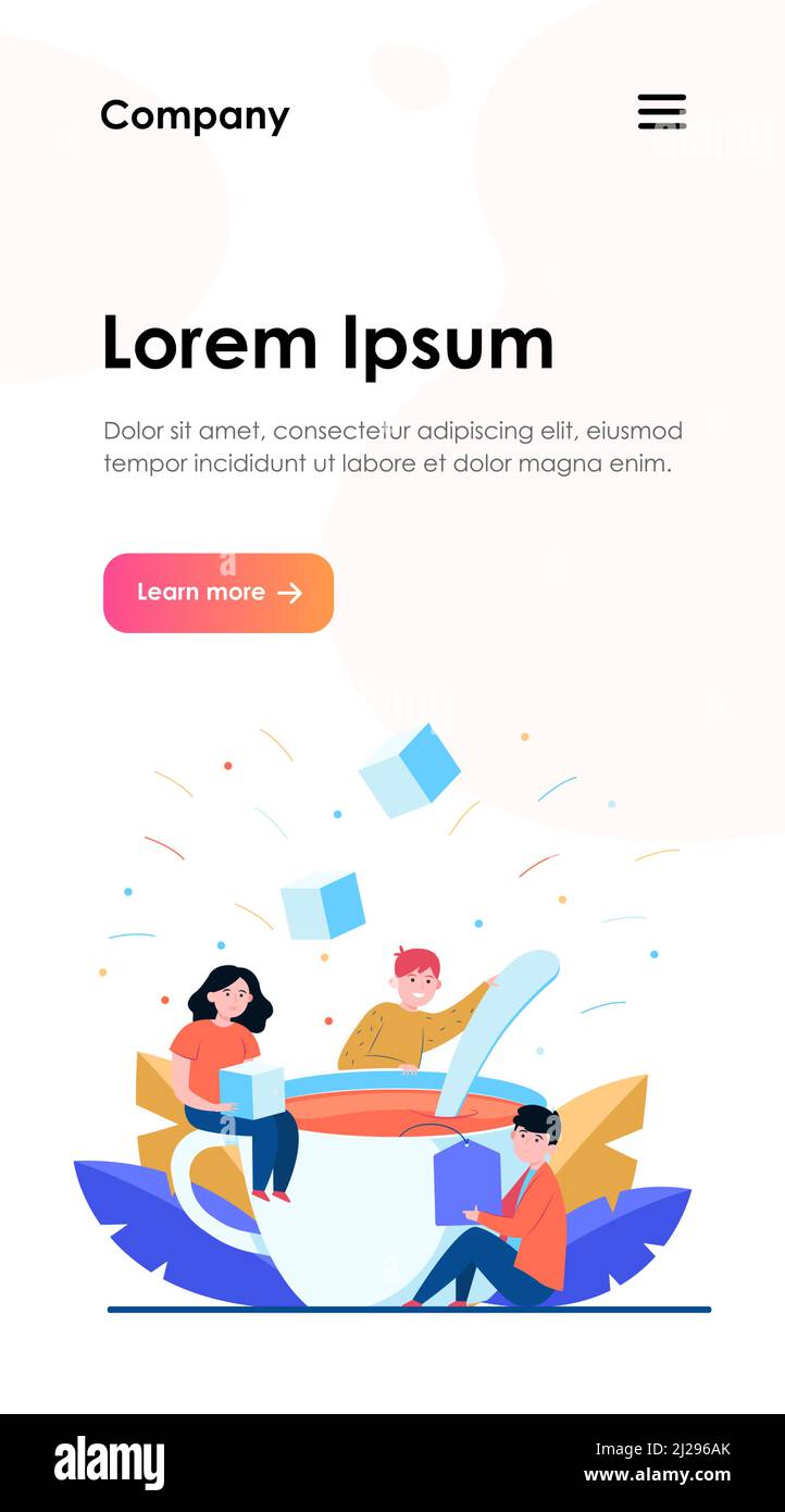 Happy businessman coffee in Cut Out Stock Images & Pictures - Alamy