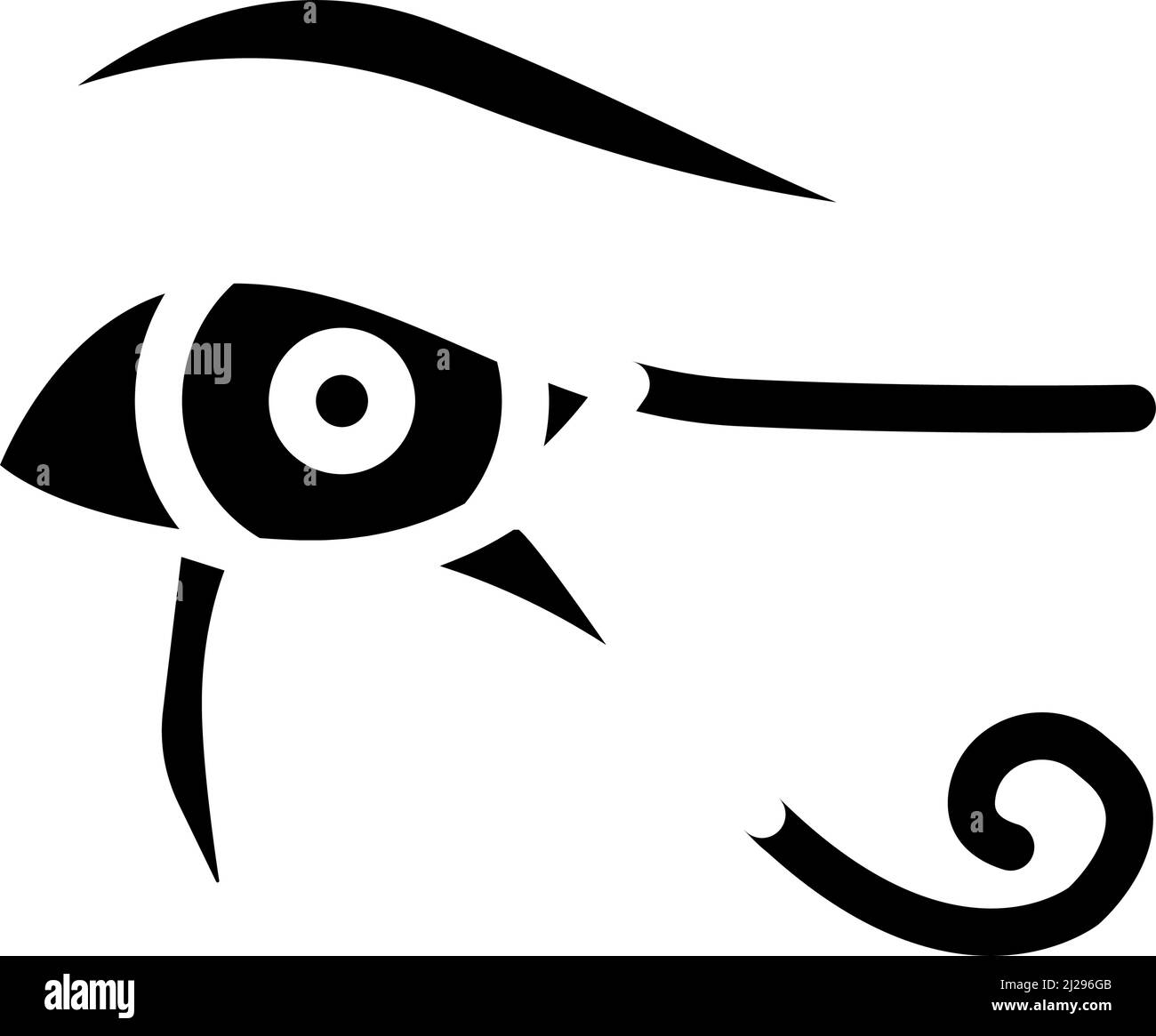 mythology of egypt glyph icon vector illustration Stock Vector Image ...