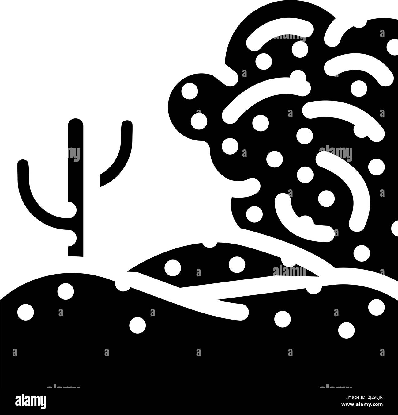 sand egypt desert glyph icon vector illustration Stock Vector Image ...