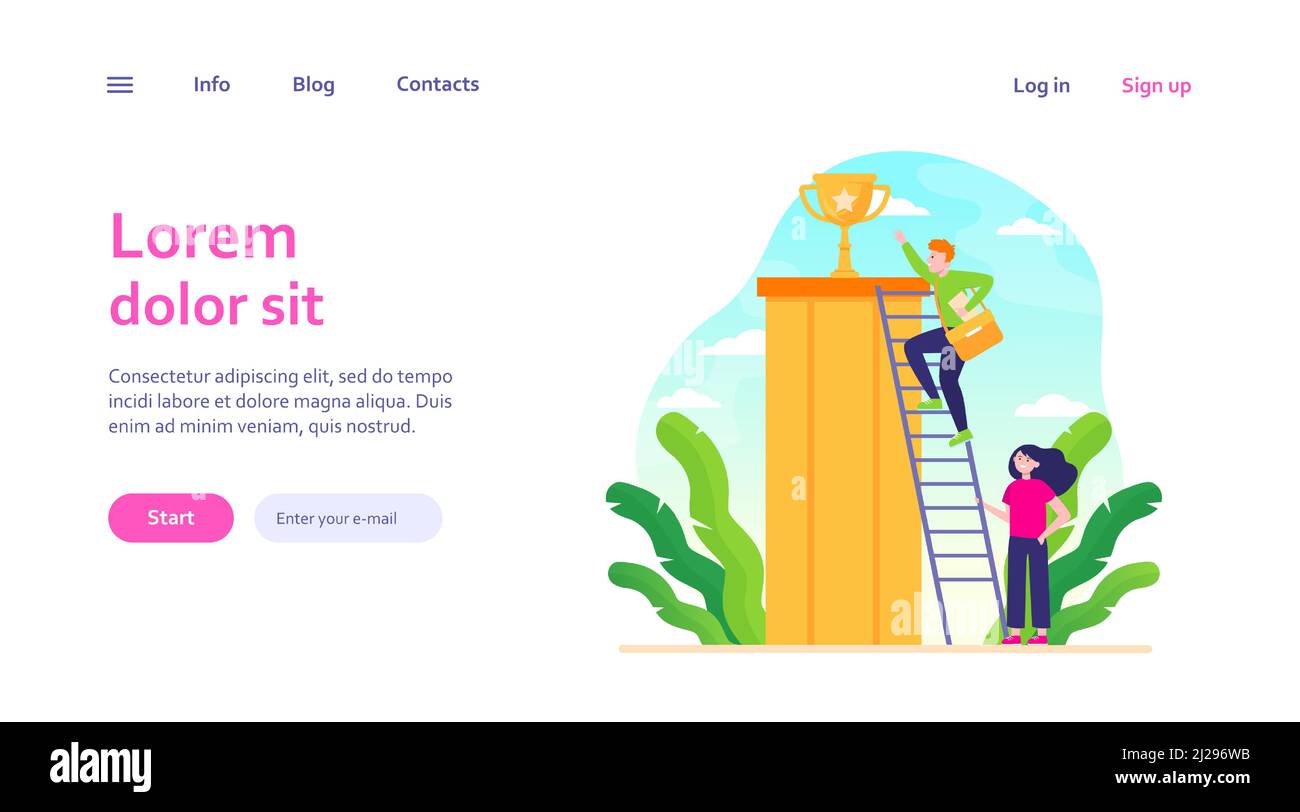 Holding ladder support Stock Vector Images - Alamy