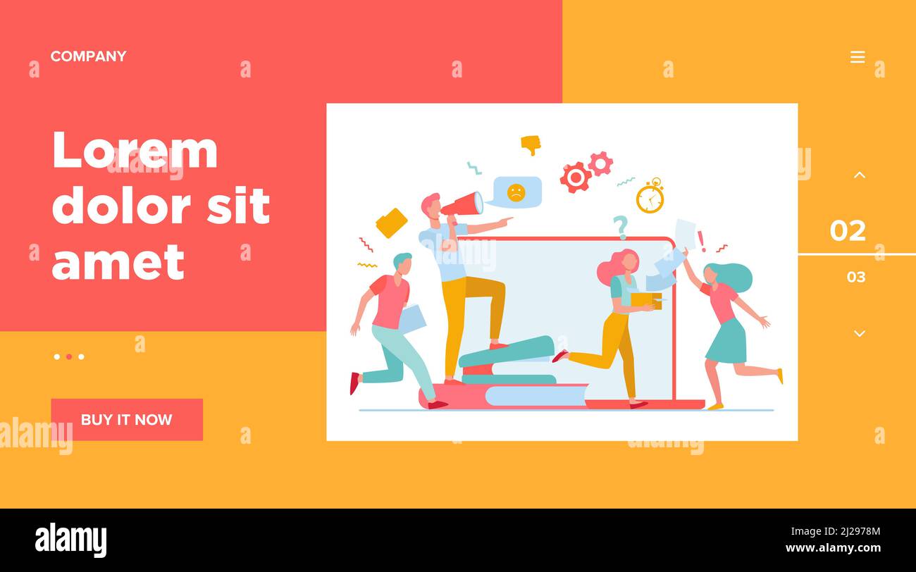 Boss scolding his employees hi-res stock photography and images - Alamy