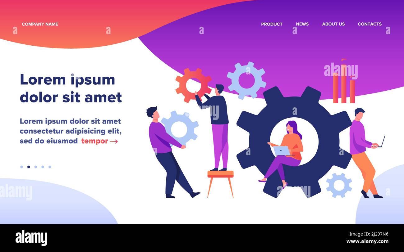 Business team working on cogwheel mechanism together. People carrying ... Business team working on cogwheel mechanism together. People carrying ...