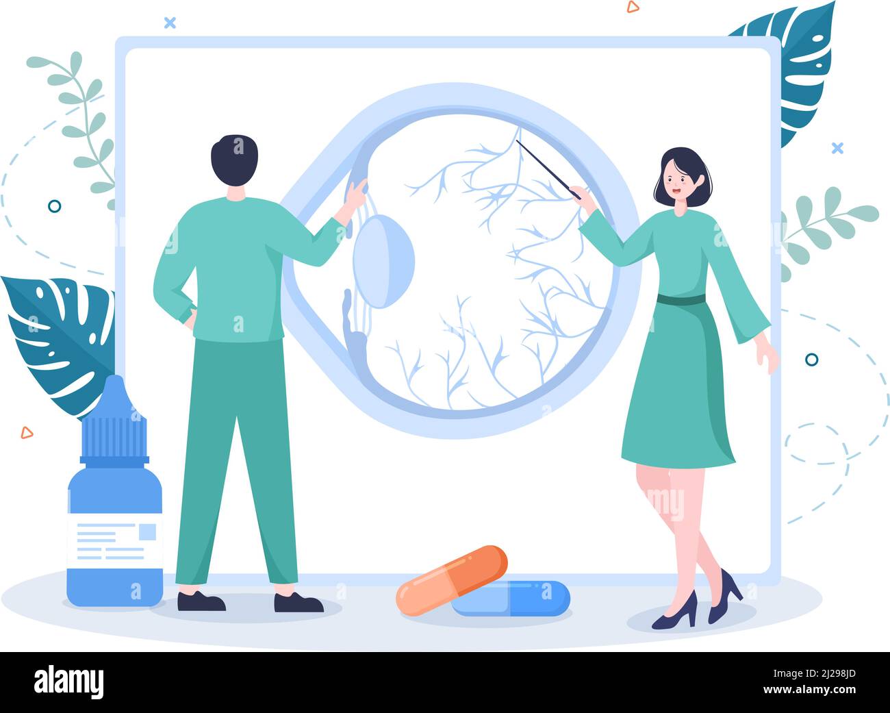 Ophthalmology of Checks Patient Sight, Optical Eyes Test, Spectacles ...