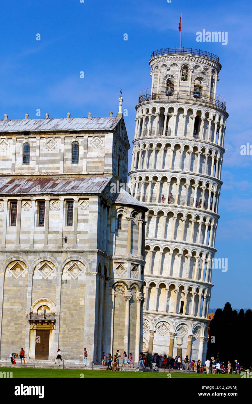 The Leaning Tower and Duomo in Pisa Italy Stock Photo - Alamy