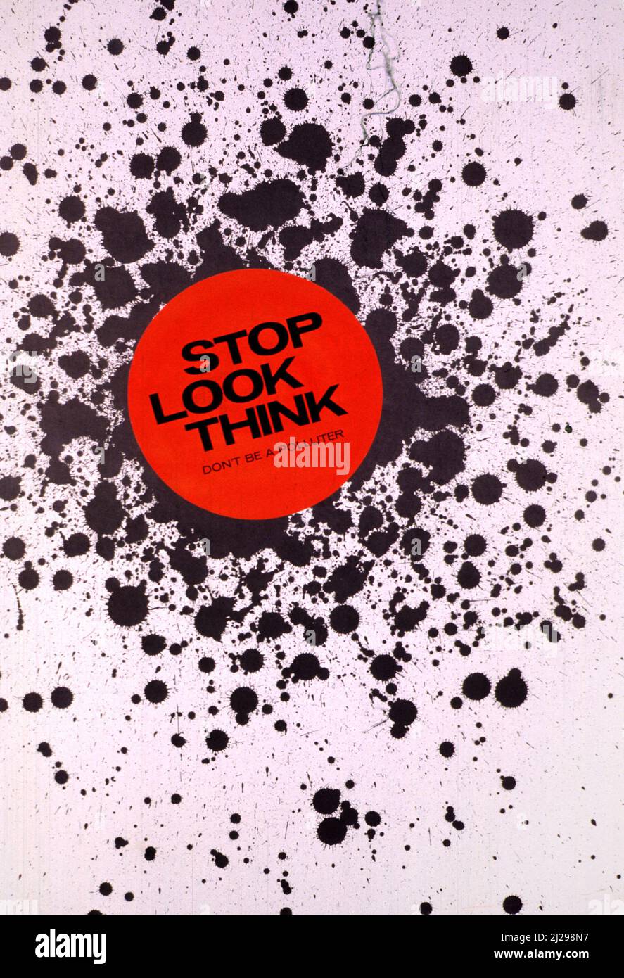 Stop think safety hi-res stock photography and images - Alamy