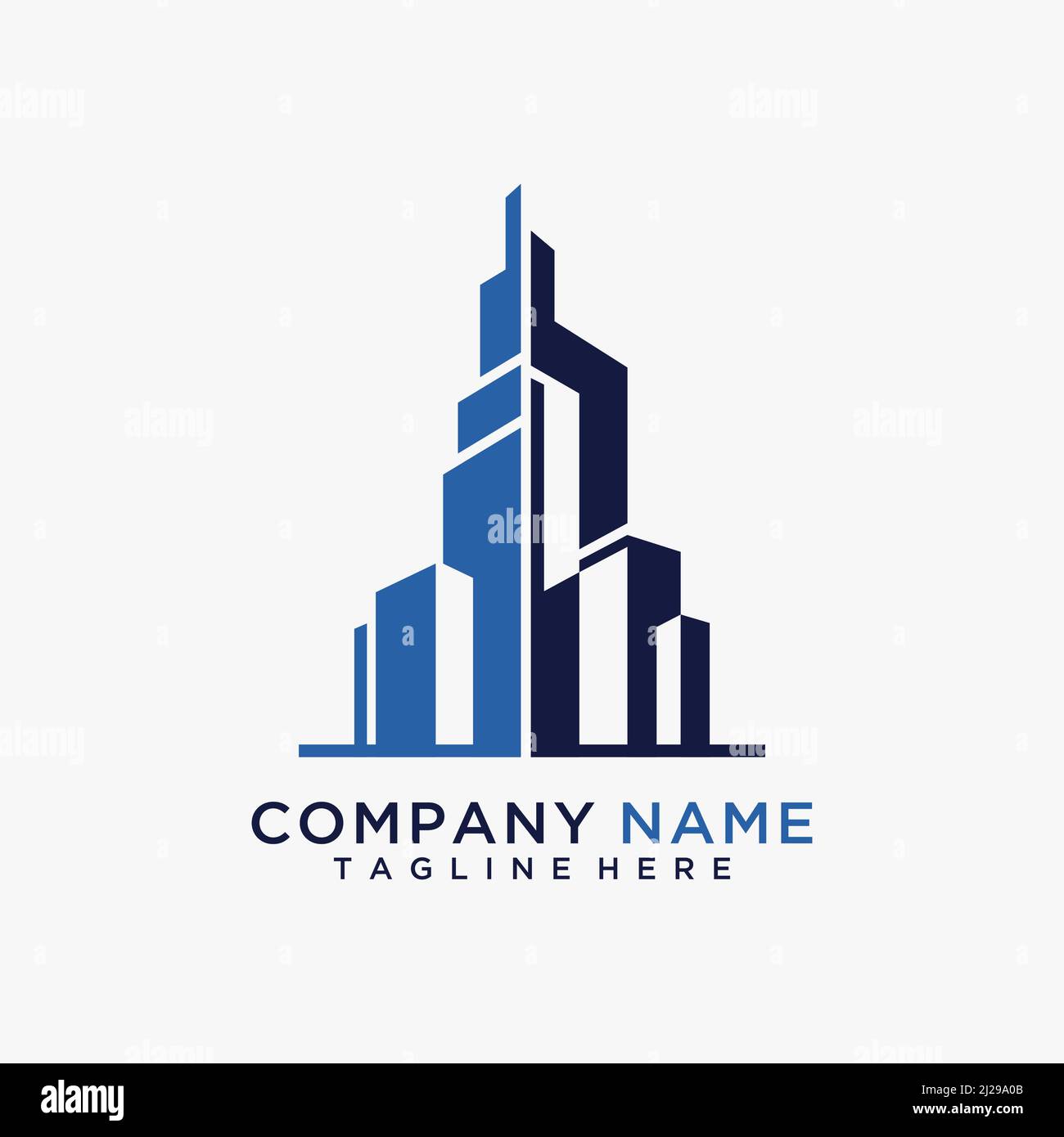 Tower building logo design Stock Vector Image & Art - Alamy