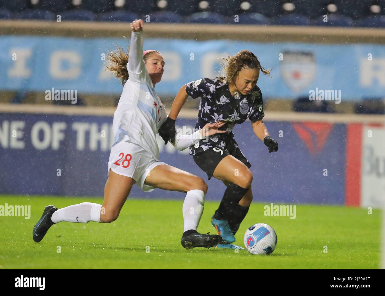 CHICAGO, IL - MARCH 30: Chicago Red Stars defender Kayla Sharples (28 ...