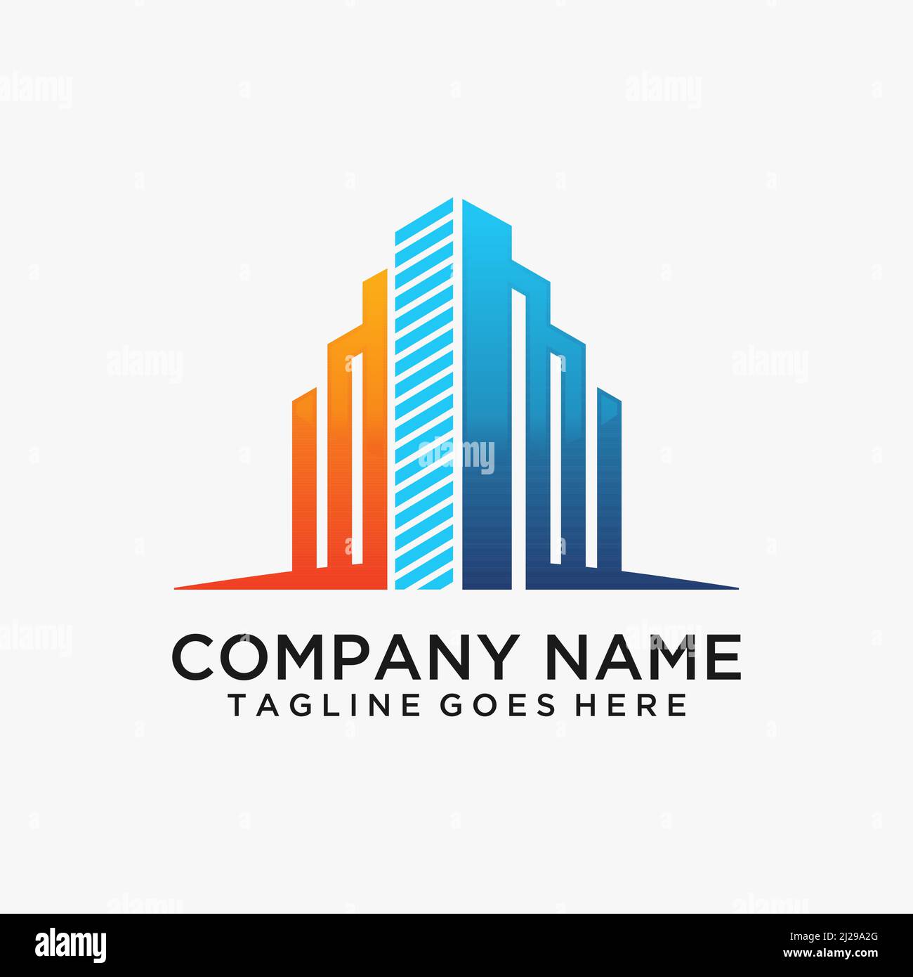 Tower building logo design Stock Vector Image & Art - Alamy