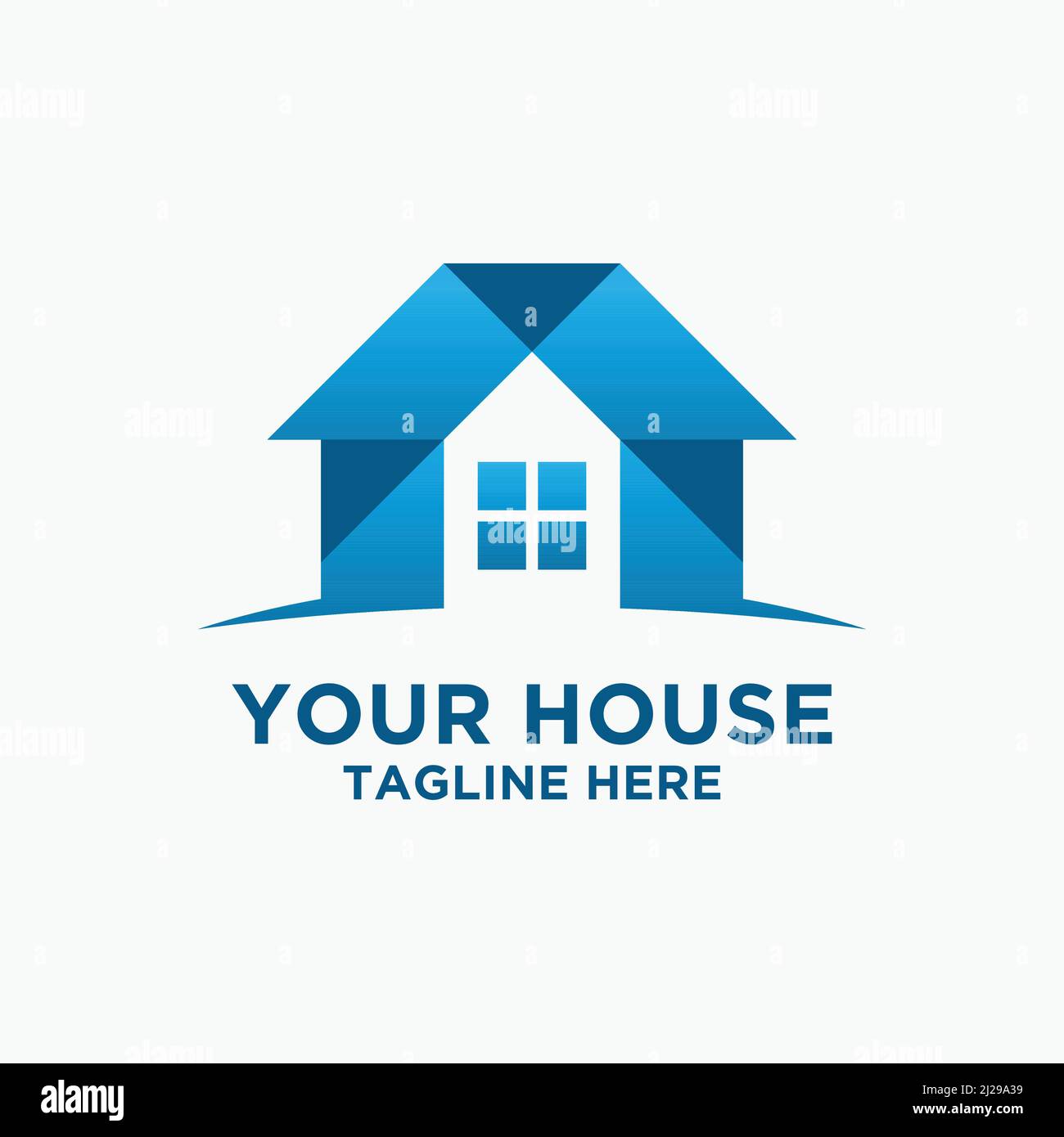 Intersect house logo design Stock Vector Image & Art - Alamy