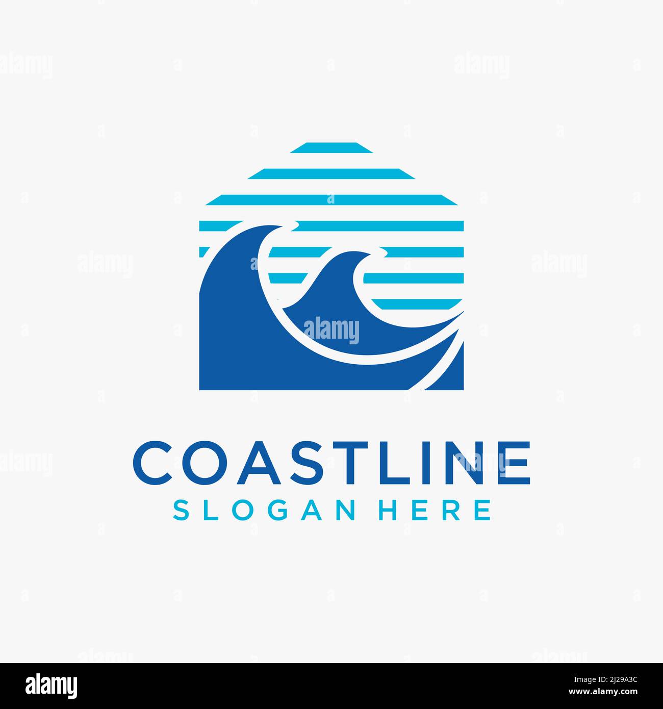 House wave logo design Stock Vector Image & Art - Alamy