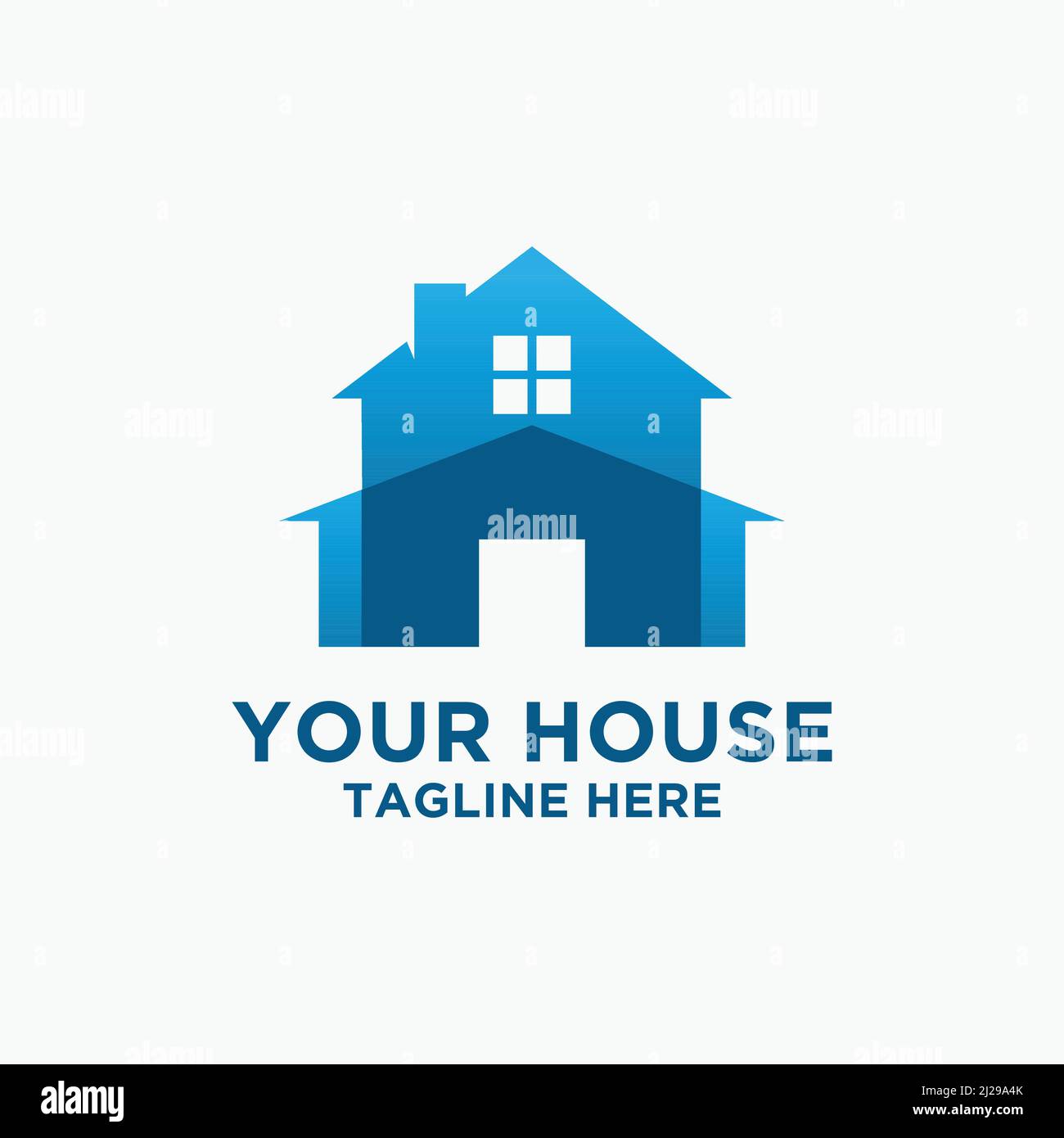 Intersect house logo design Stock Vector Image & Art - Alamy