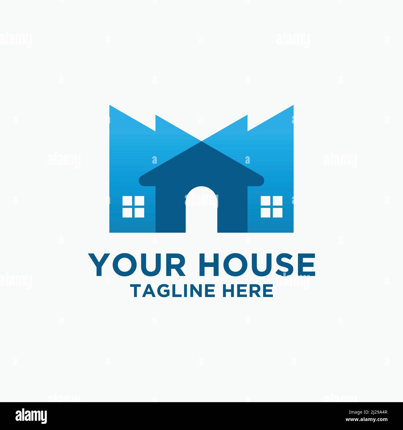 Intersect house logo design Stock Vector Image & Art - Alamy