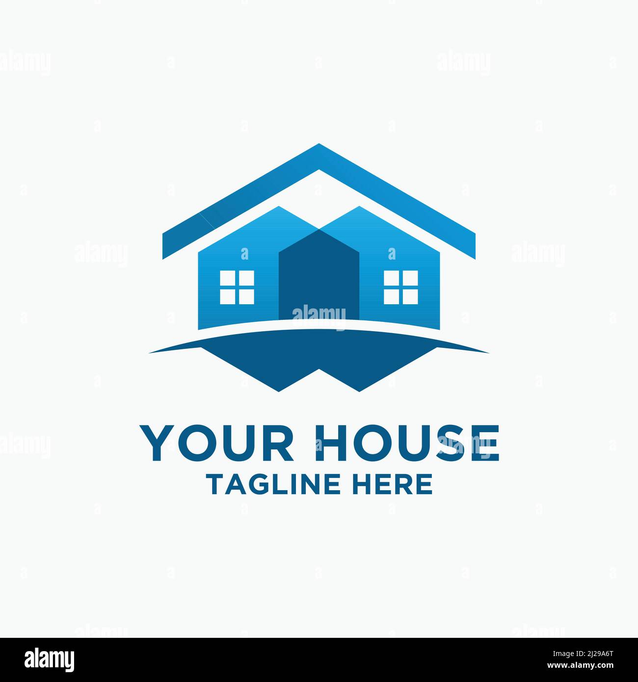 Intersect house logo design Stock Vector Image & Art - Alamy