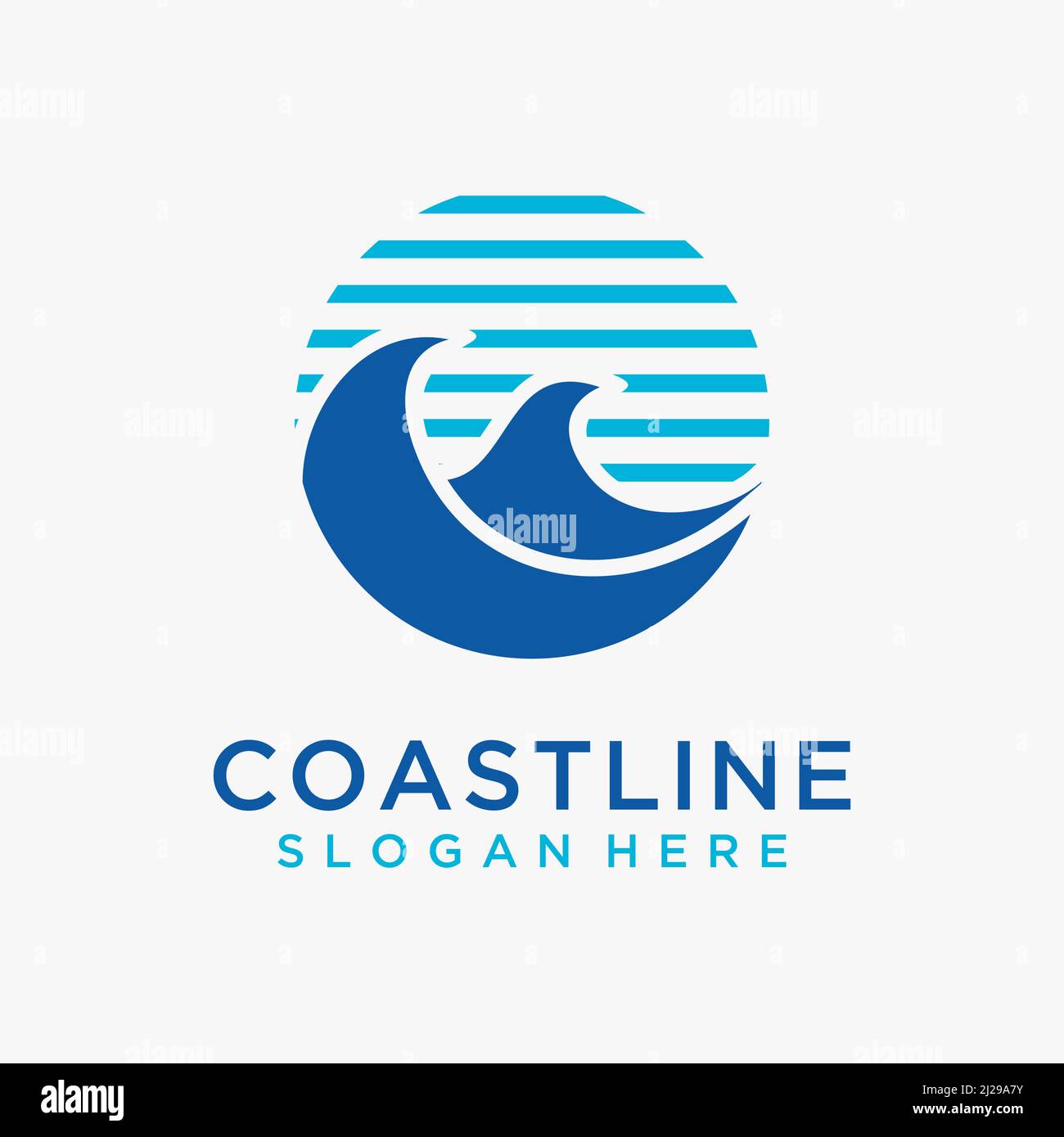 Ocean wave logo design Stock Vector Image & Art - Alamy