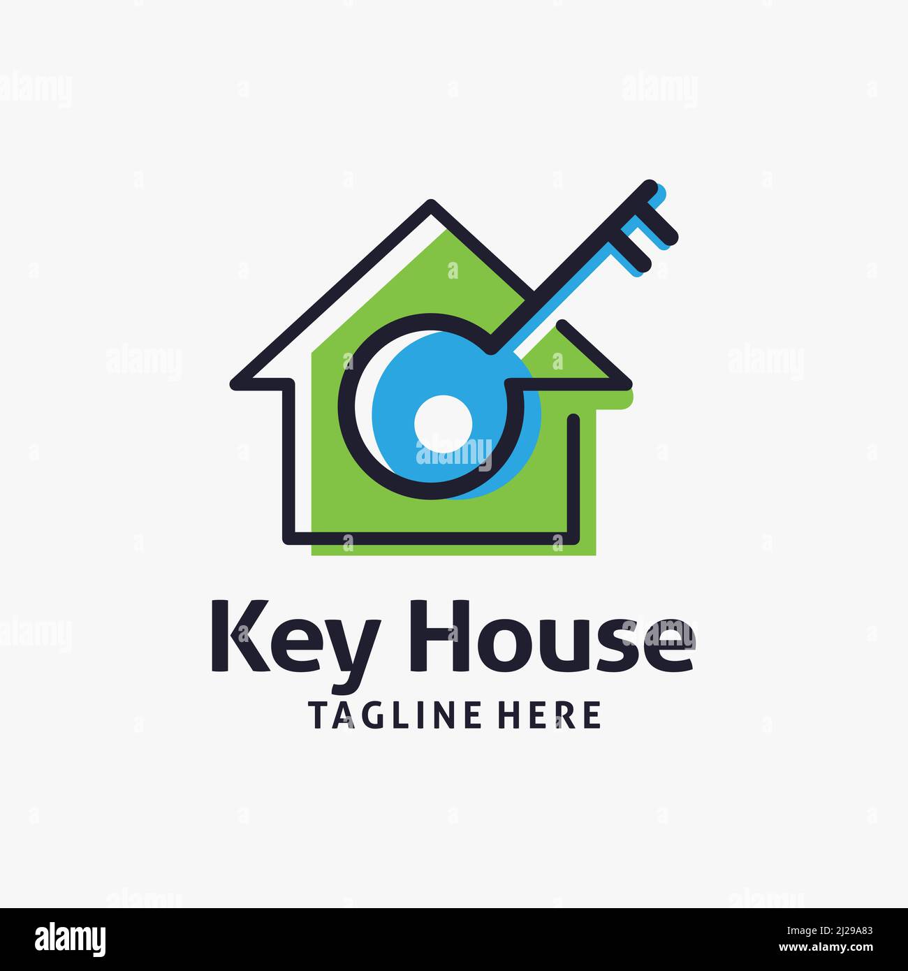 Key house logo design inspiration Stock Vector Image & Art - Alamy