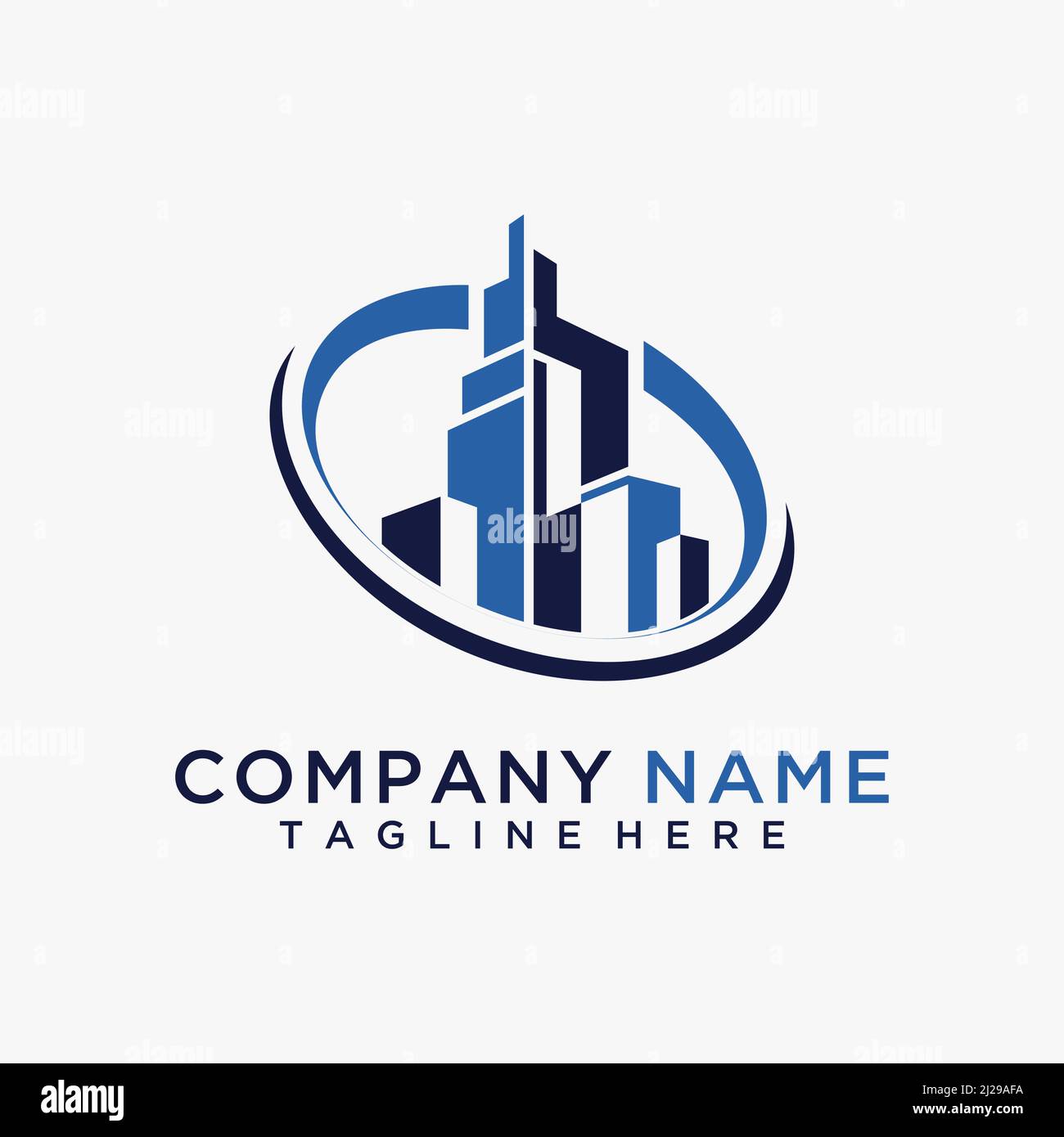 Tall round buildings Stock Vector Images - Alamy