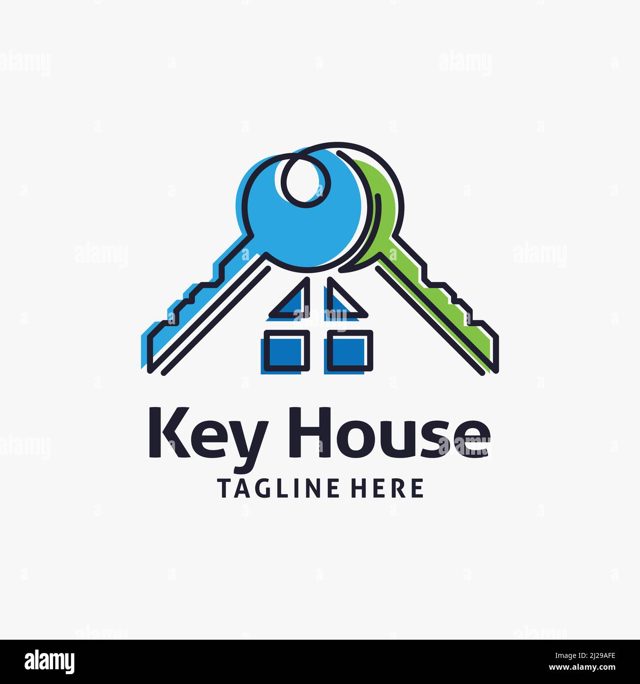 Key house logo design inspiration Stock Vector Image & Art - Alamy
