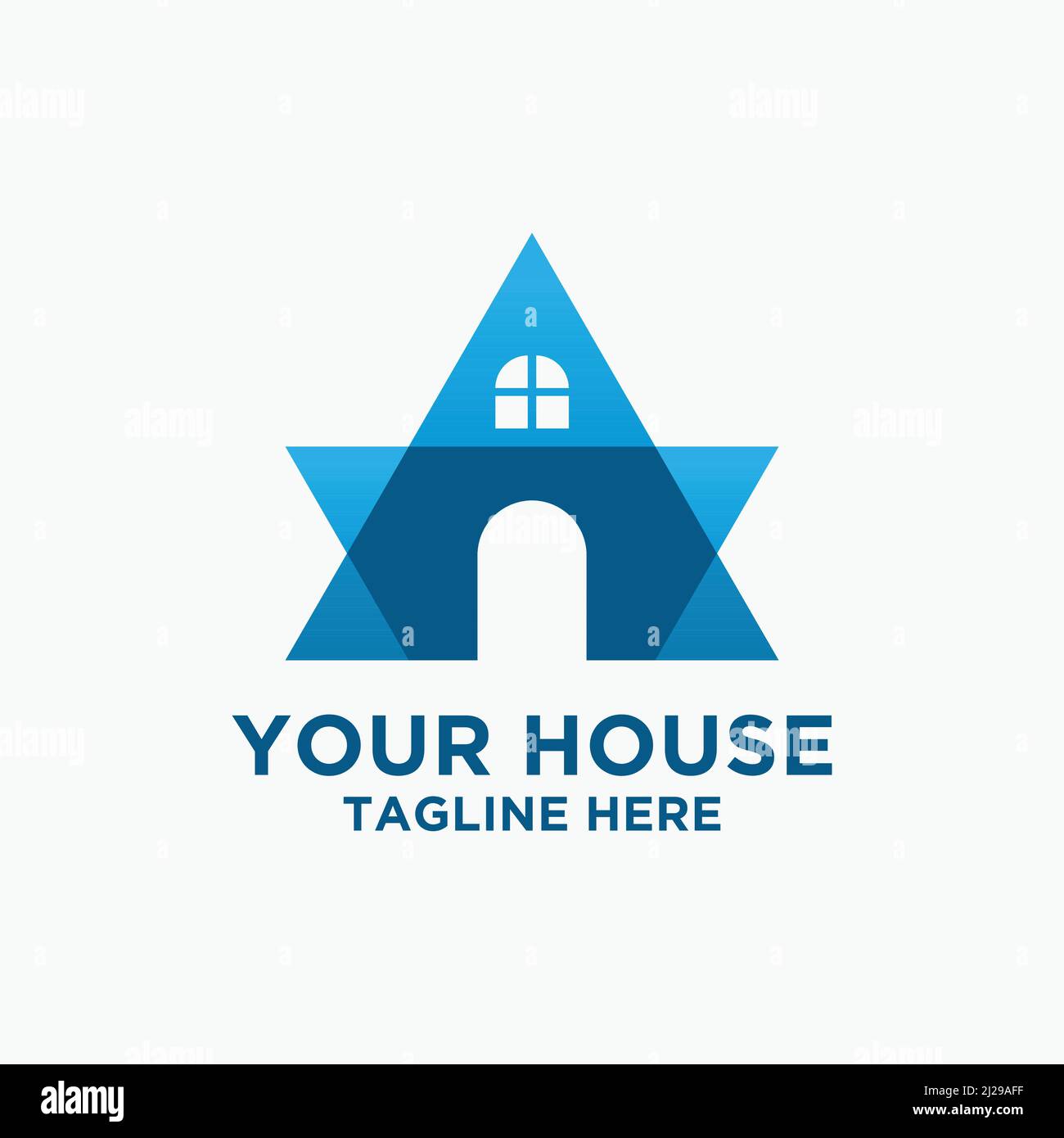Intersect house logo design Stock Vector Image & Art - Alamy