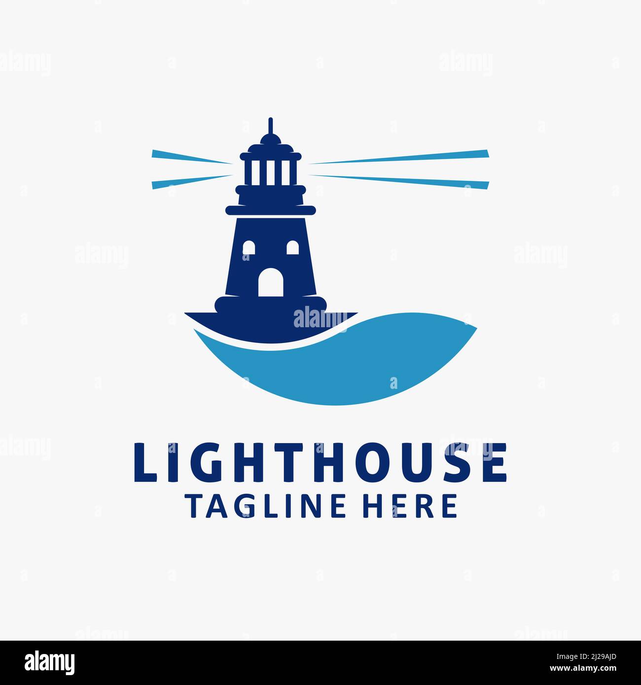 Lighthouse logo design Stock Vector Image & Art - Alamy