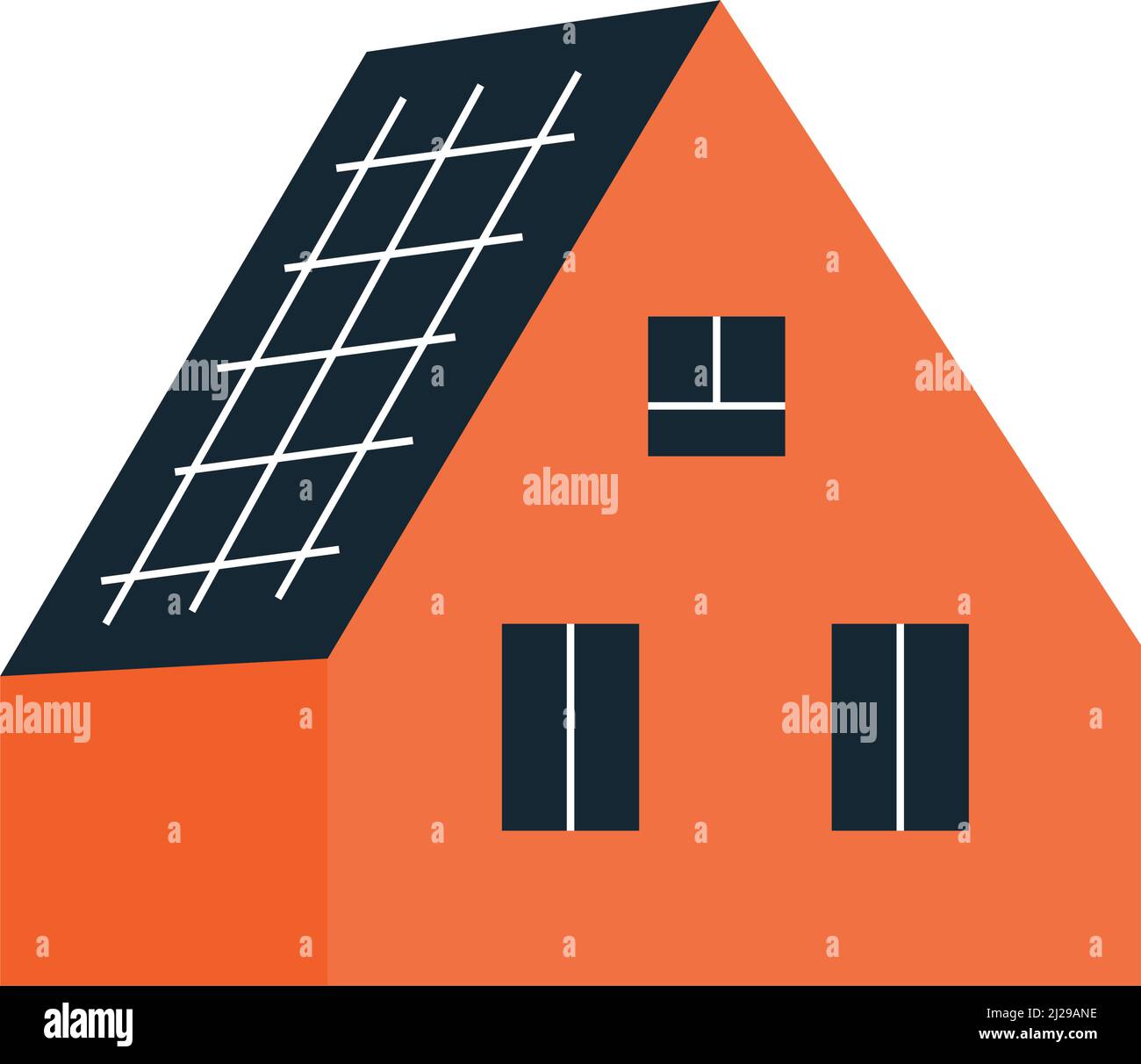orange house icon Stock Vector Image & Art - Alamy
