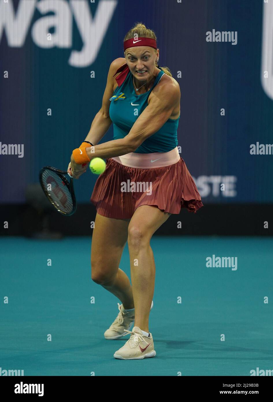 Miami Gardens FL, USA. 30th Mar, 2022. Petra Kvitová Vs Iga Swiatek ...