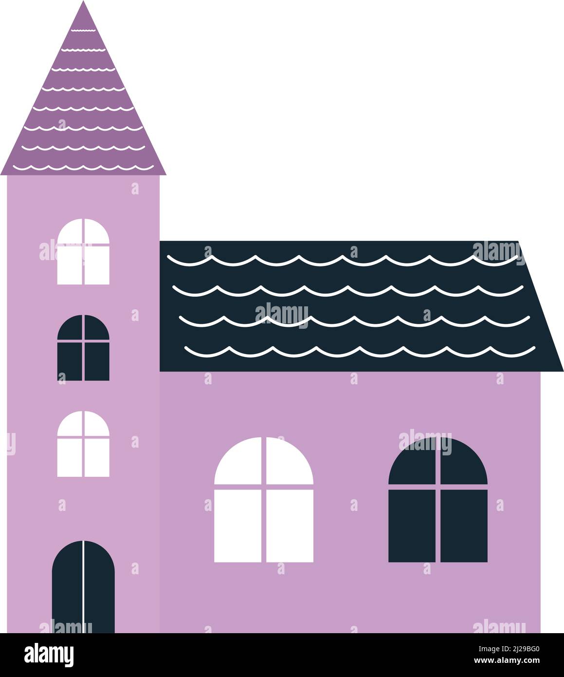 purple church illustration Stock Vector Image & Art - Alamy