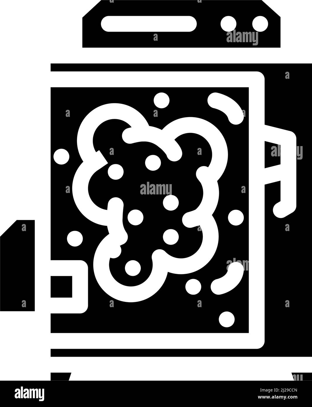 smoking chamber glyph icon vector illustration Stock Vector Image & Art ...