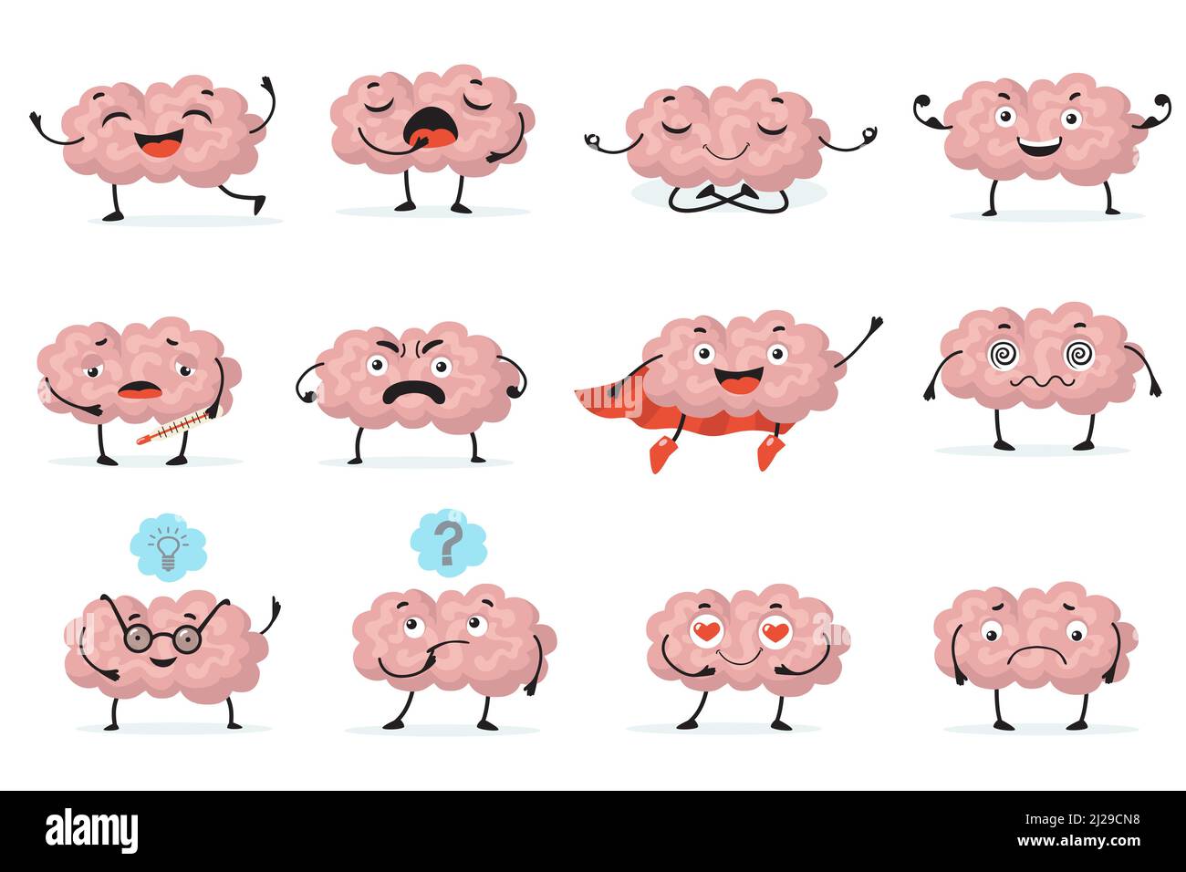 Cartoon brain hi-res stock photography and images - Alamy