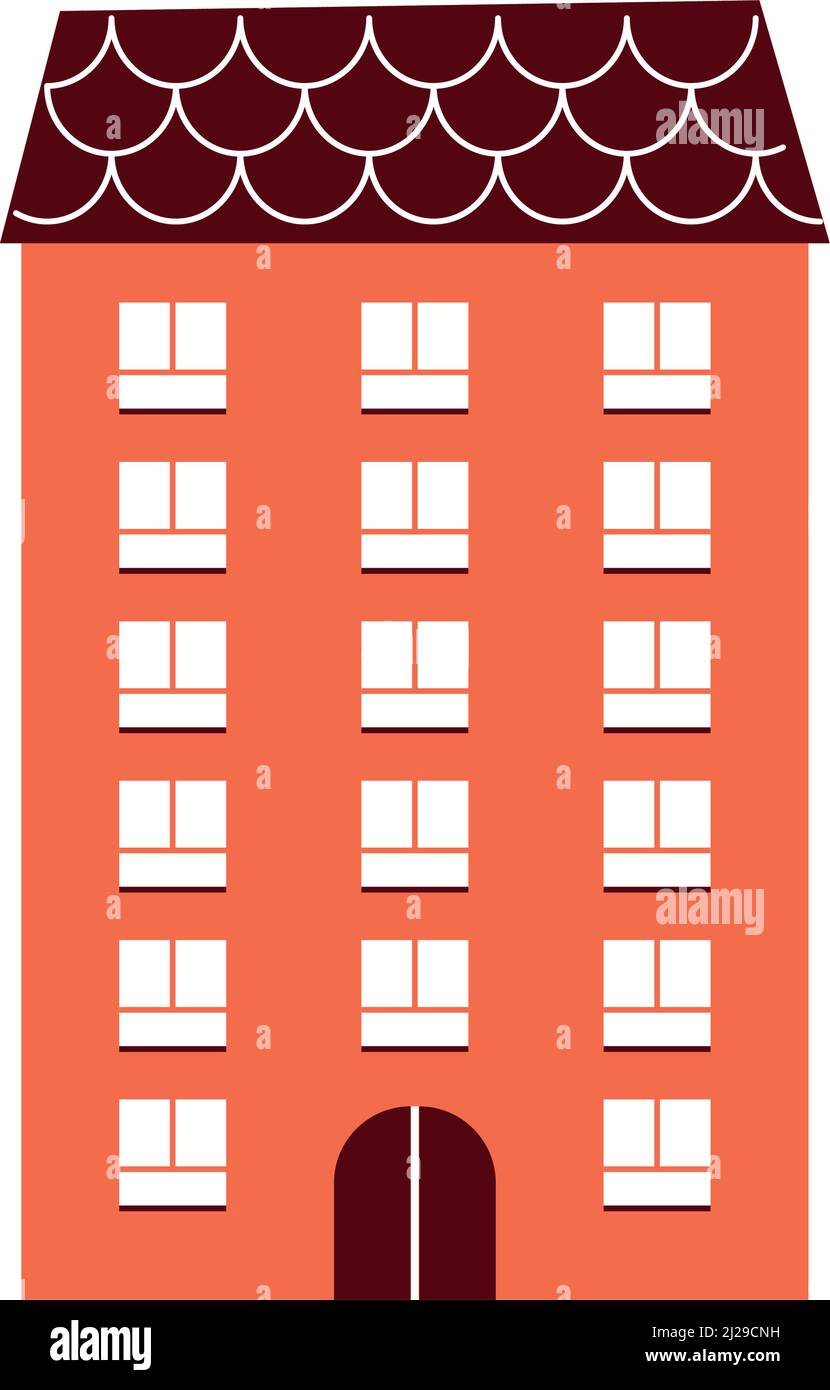 orange building design Stock Vector Image & Art - Alamy
