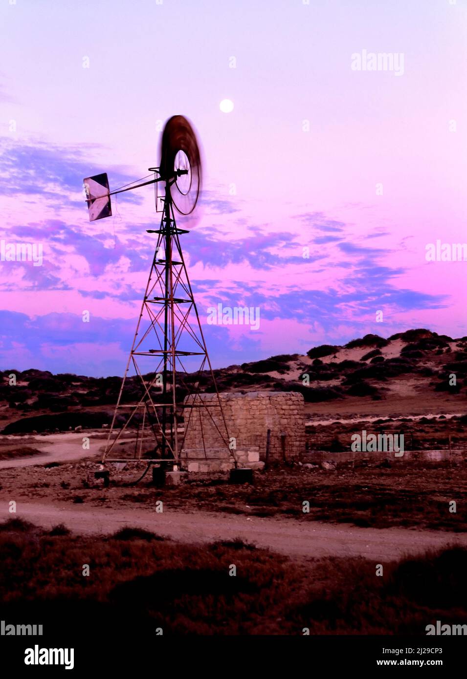 Windmill australia outback hi-res stock photography and images - Alamy