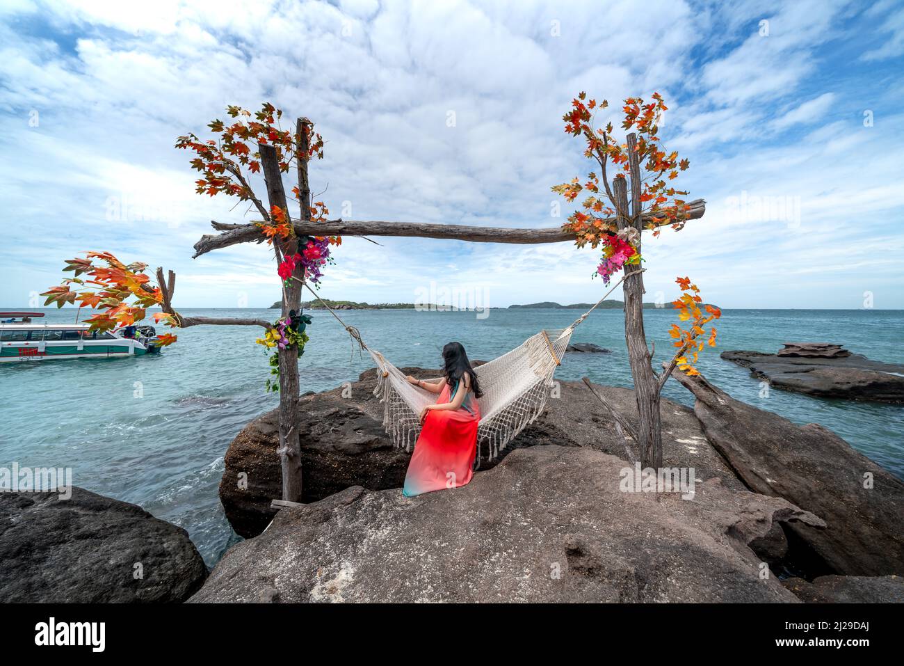 May Rut Island, Kien Giang Province, Vietnam - February 25, 2022 ...