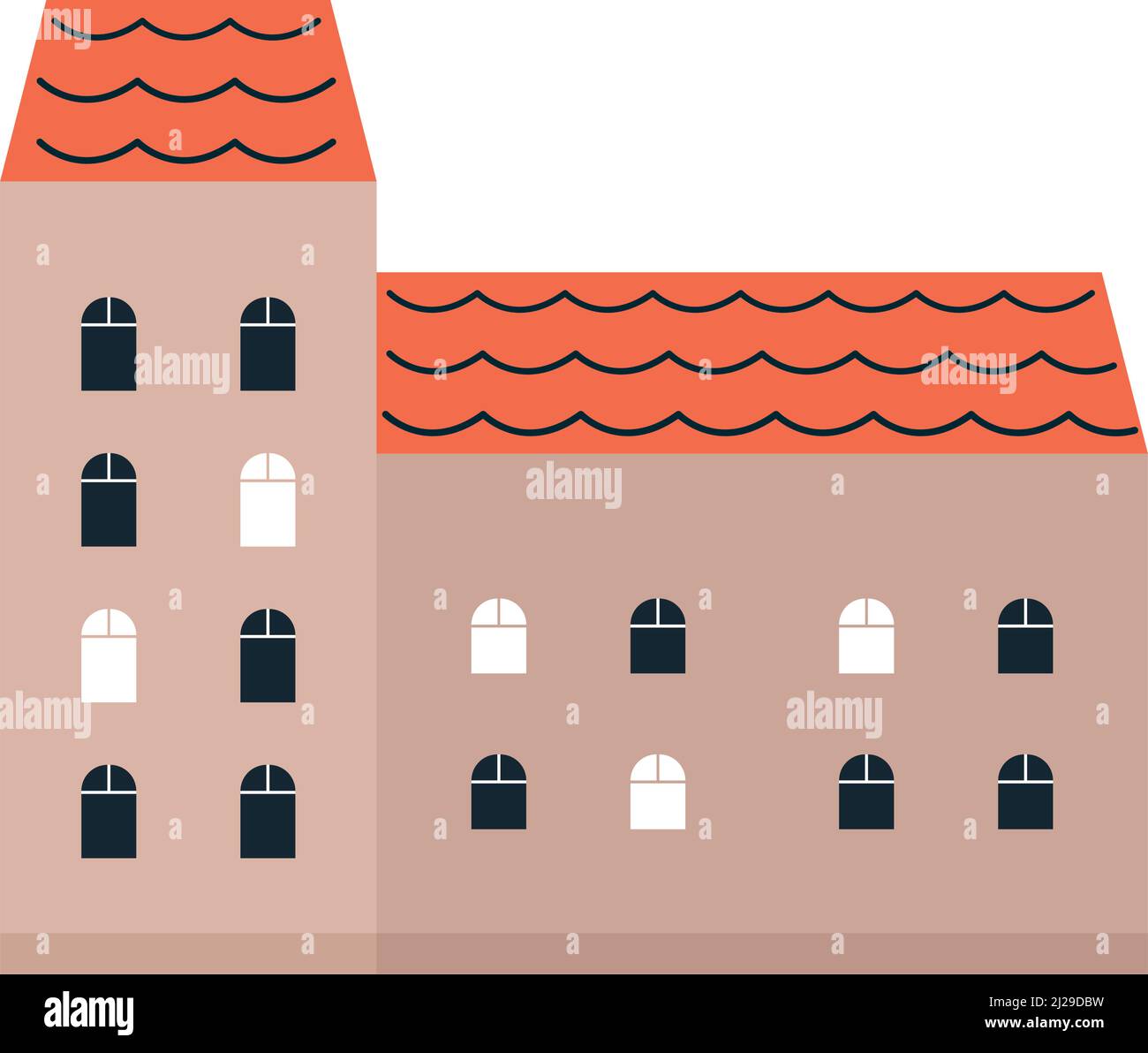 orange house design Stock Vector Image & Art - Alamy