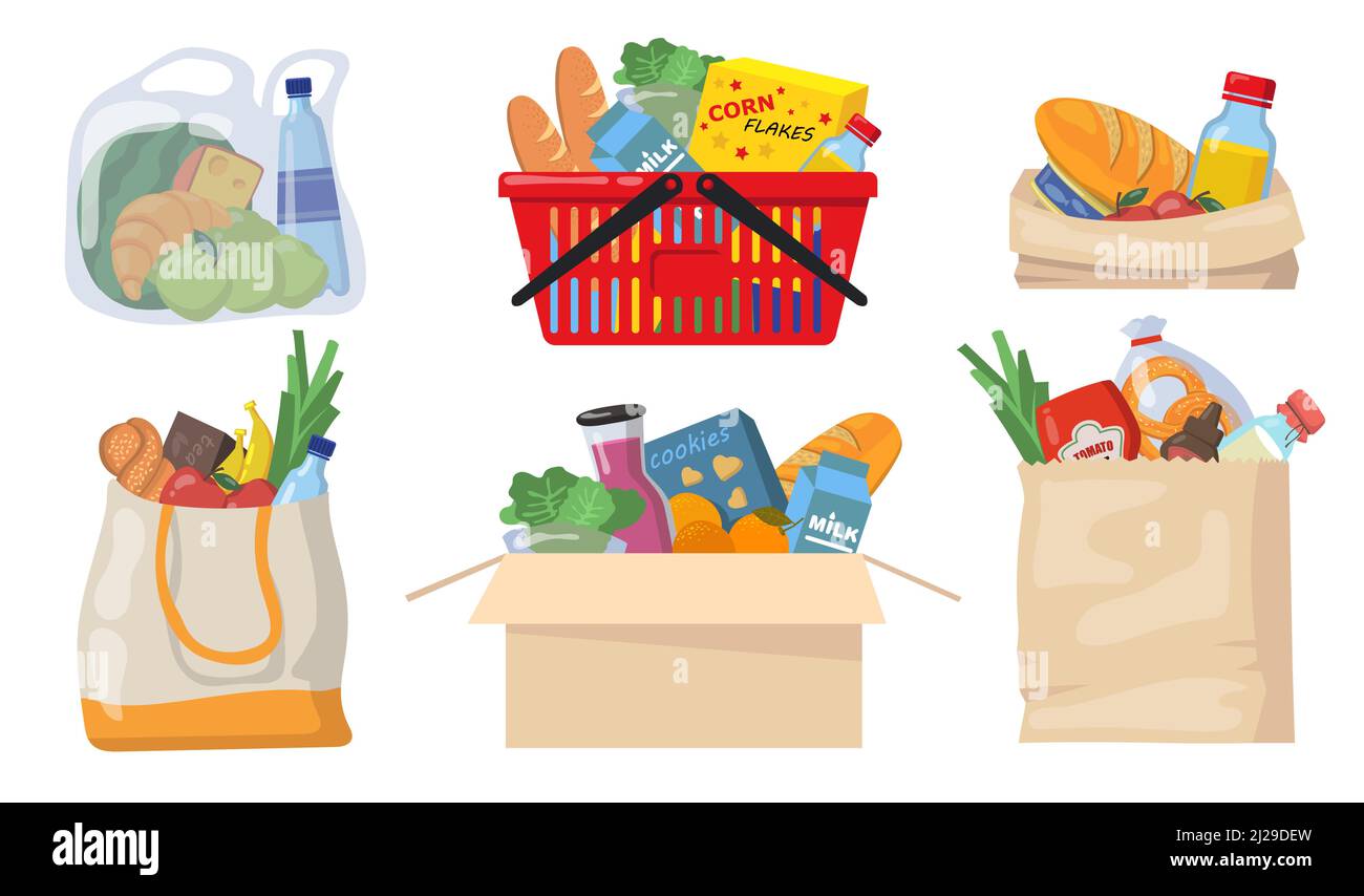 Packs of bread Stock Vector Images - Alamy