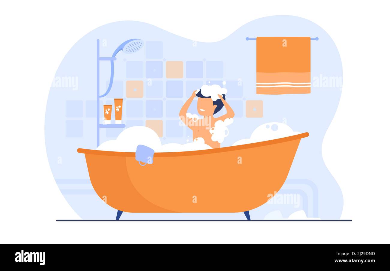 Full body bath Stock Vector Images - Alamy