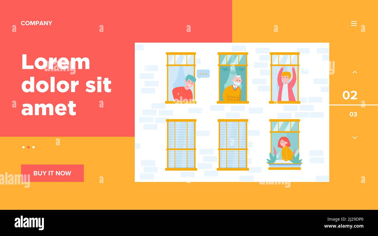 Man talking woman in window Stock Vector Images - Alamy