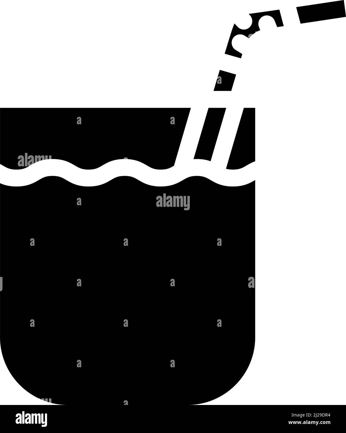 drink healthy beverage glyph icon vector illustration Stock Vector ...