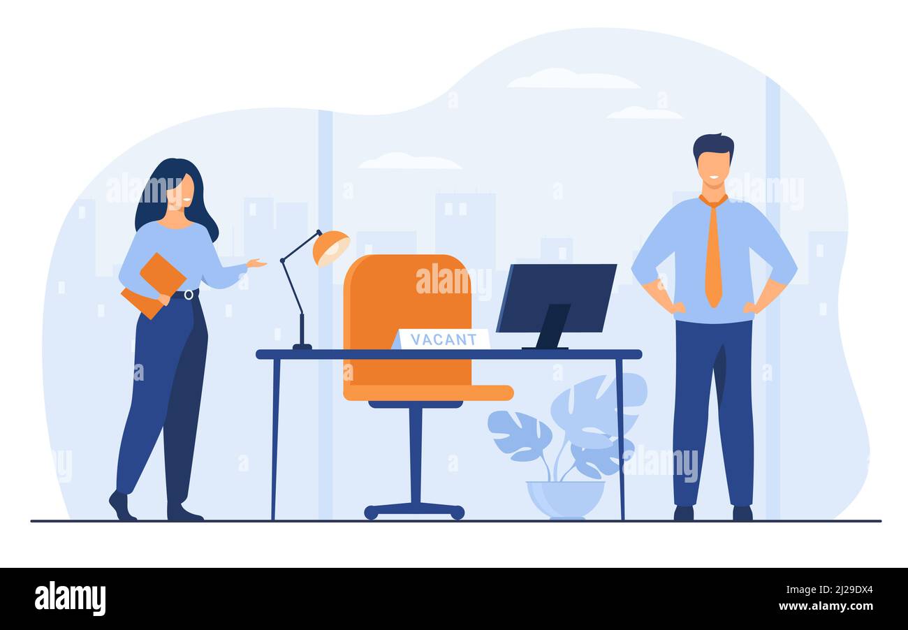 New employees requiring in office for work isolated flat vector ...