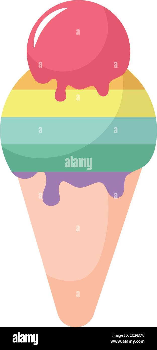 pride ice cream Stock Vector Image & Art - Alamy