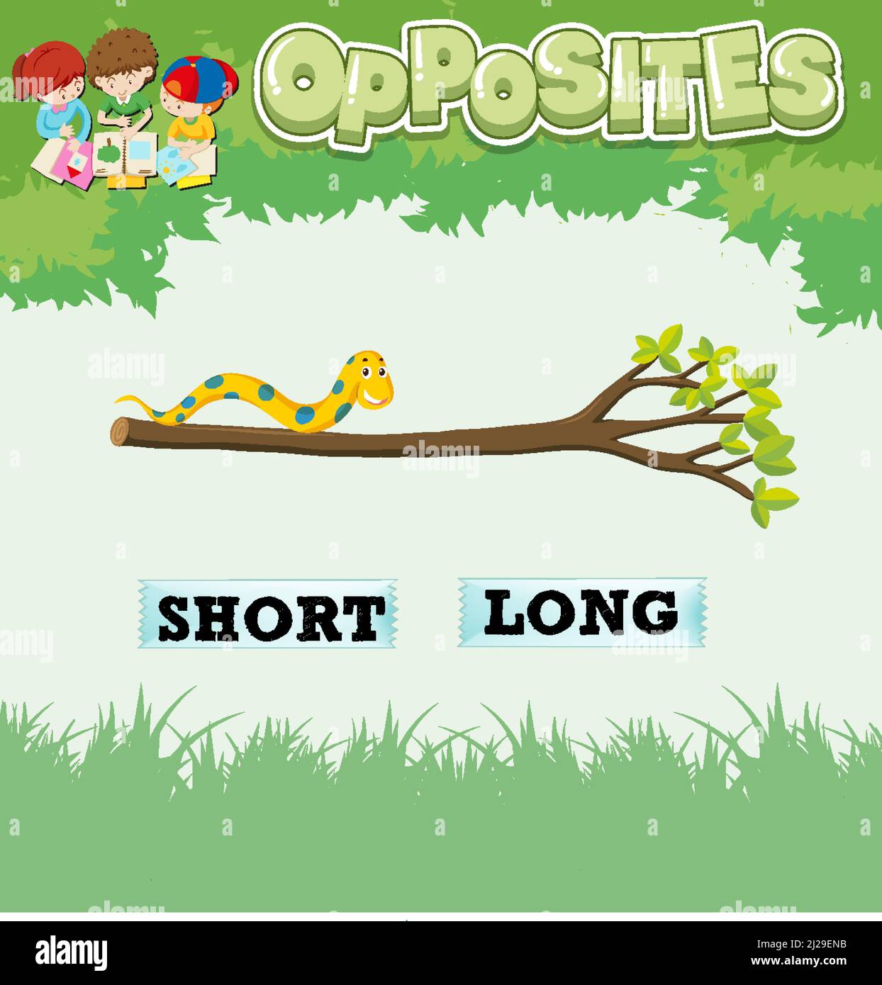 Short opposite Stock Vector Images - Alamy