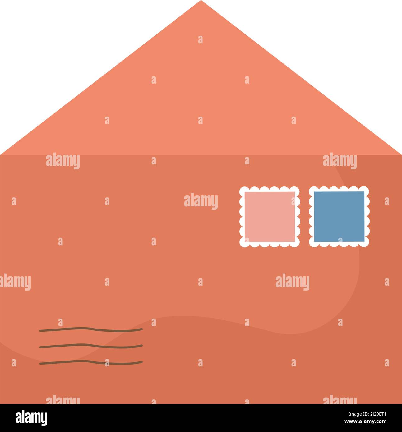 orange letter envelope Stock Vector Image & Art - Alamy